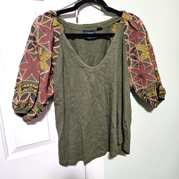 Maeve | Tops | Maeve Anthropologie Bridey Embroidered Top Blouse Women ...
